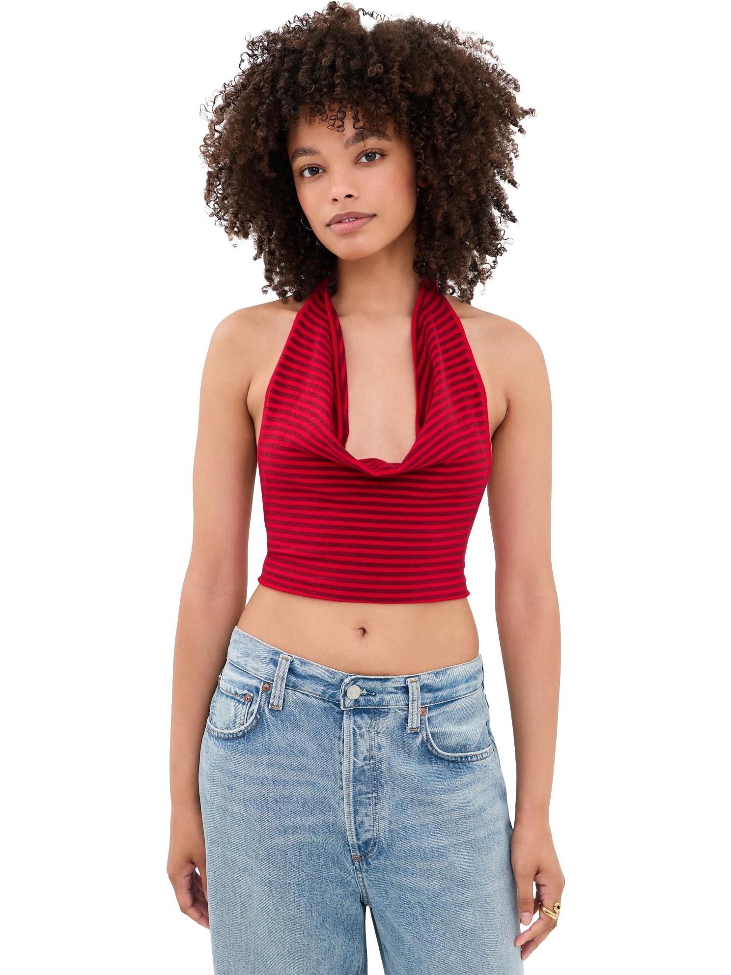 FRANKIES BIKINIS Frankies Bikinis Briar Cloud Knit Halter Top